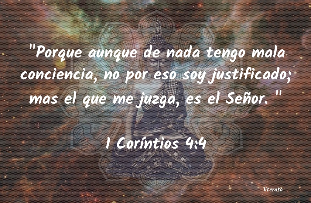 La Biblia - 1 Coríntios - 4:4