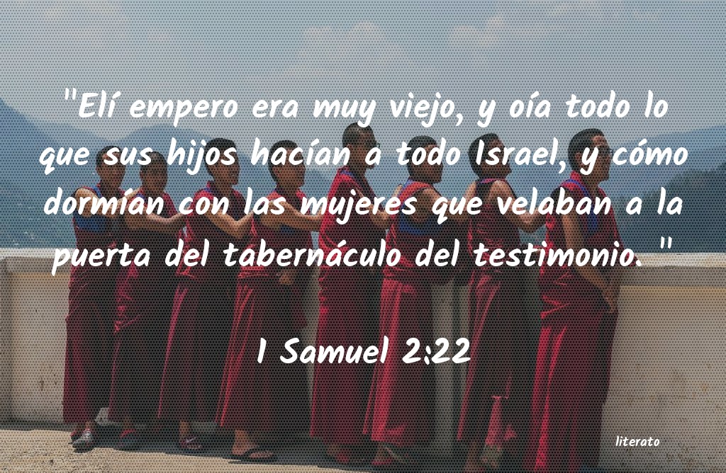 La Biblia 1 Samuel 2 22