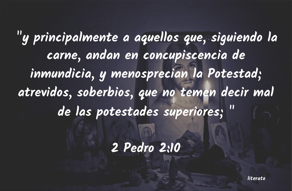 La Biblia 2 Pedro 2 10
