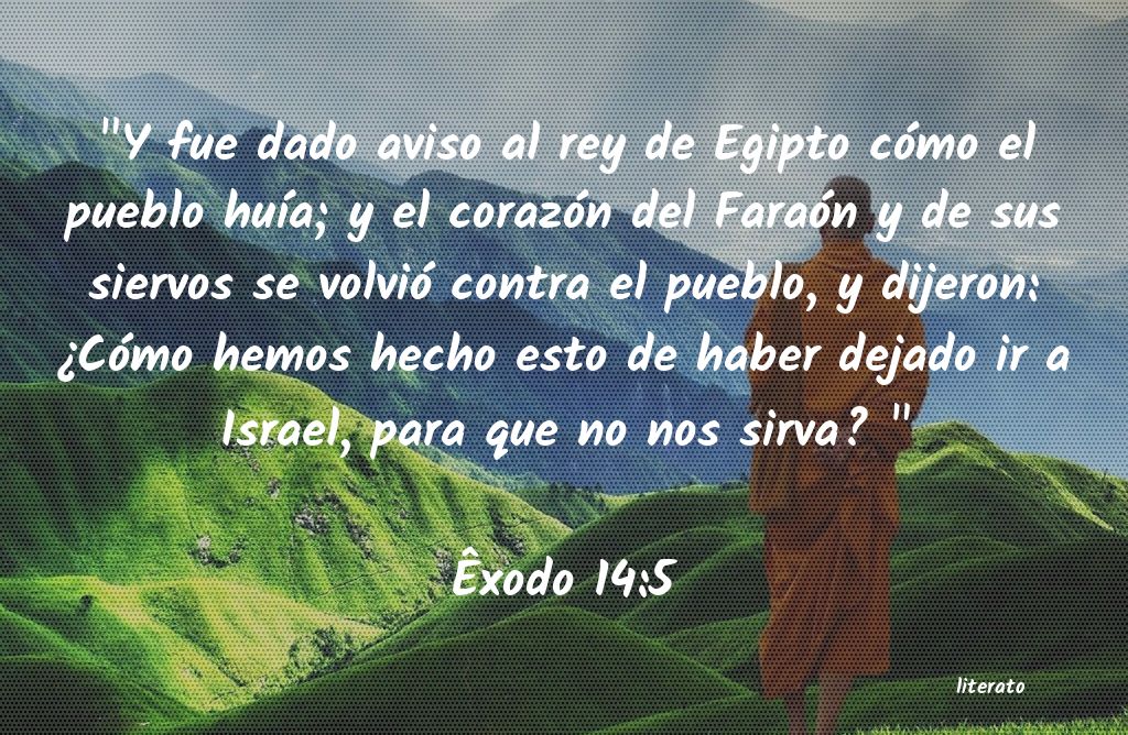 La Biblia - Êxodo - 14:5