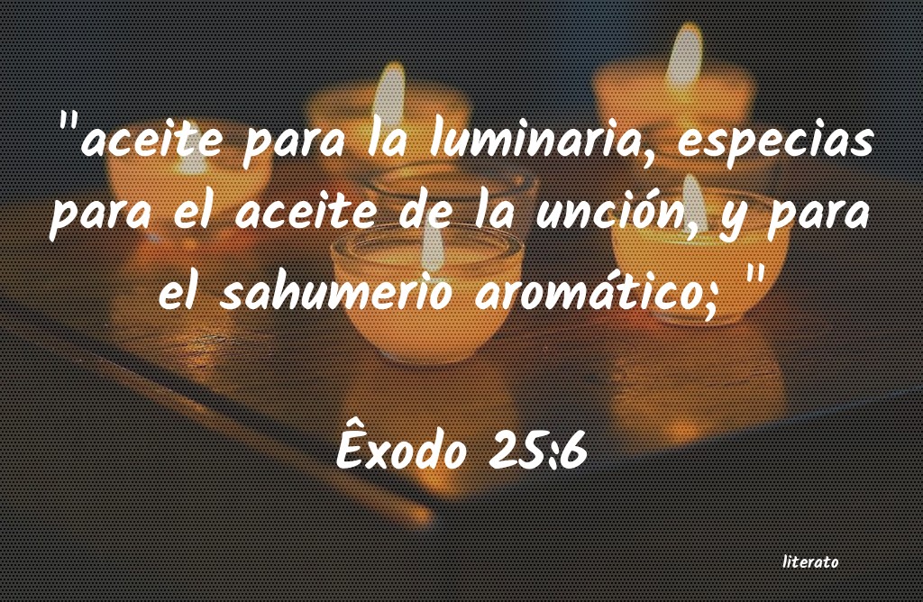La Biblia - Êxodo - 25:6