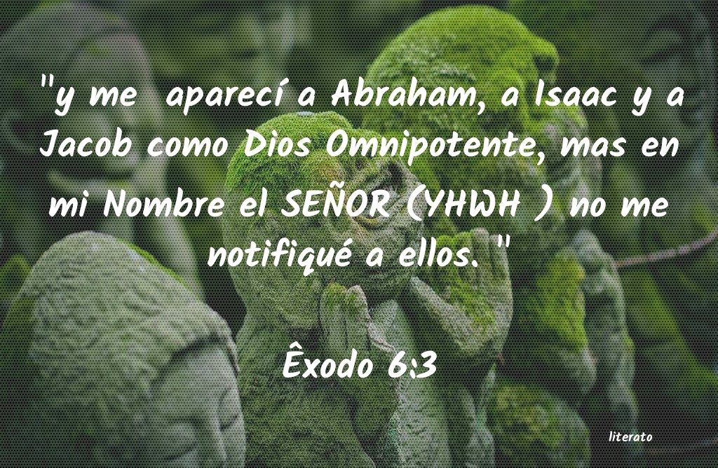 La Biblia - Ã xodo - 6:3