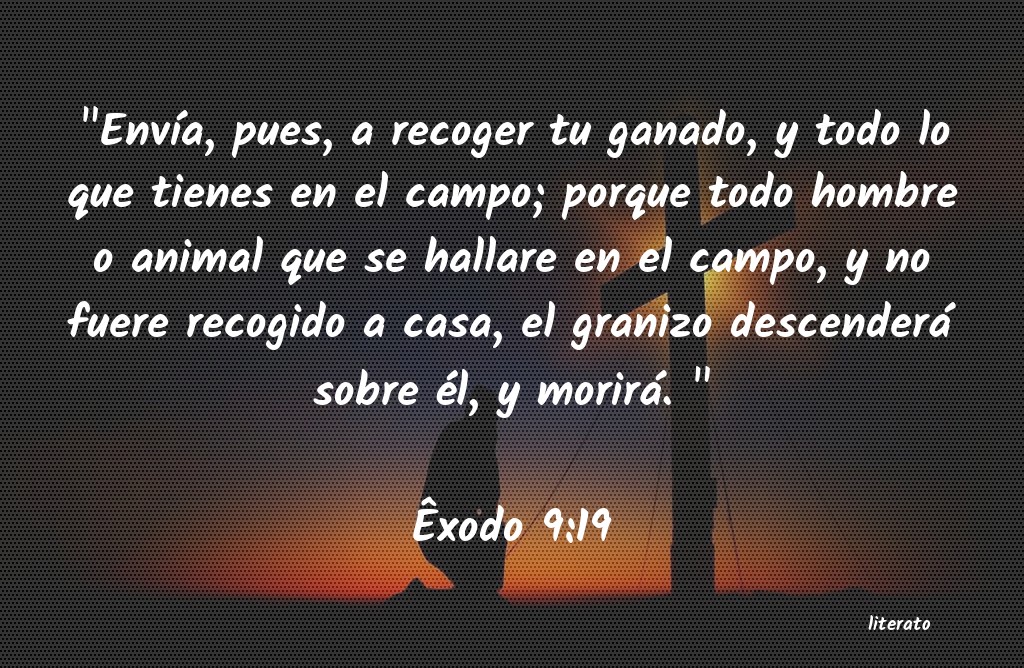 La Biblia - Êxodo - 9:19