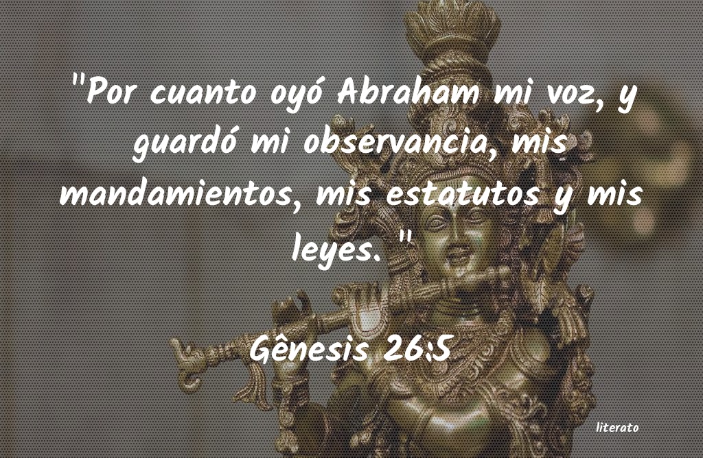 La Biblia - GÃªnesis - 26:5