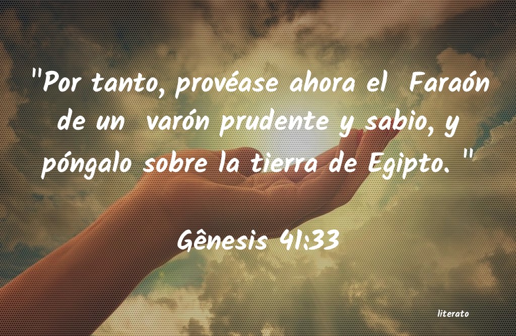La Biblia - Gênesis - 41:33