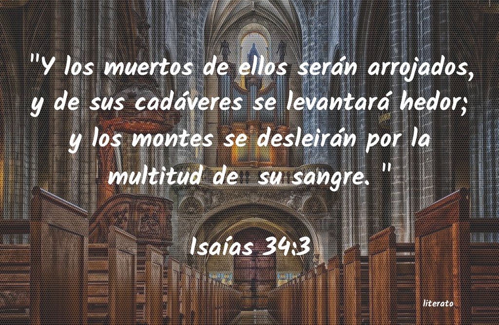La Biblia - IsaÃ­as - 34:3