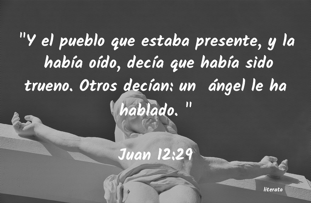 La Biblia Juan 12 29