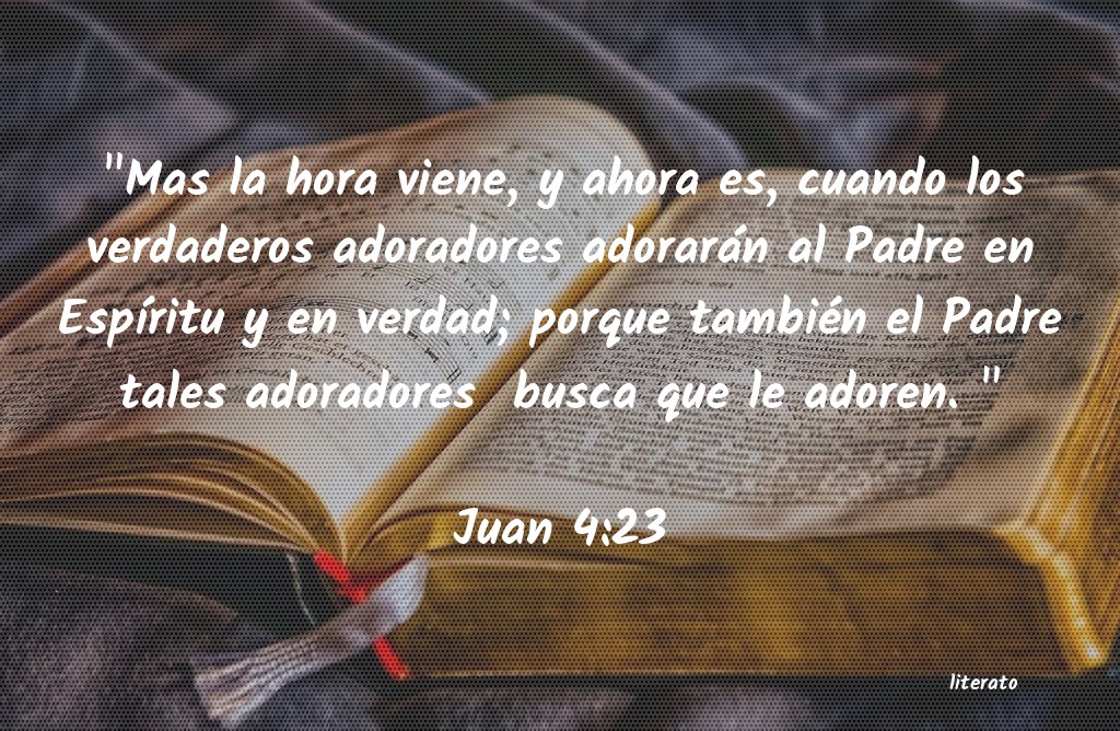 La Biblia Juan 4 23