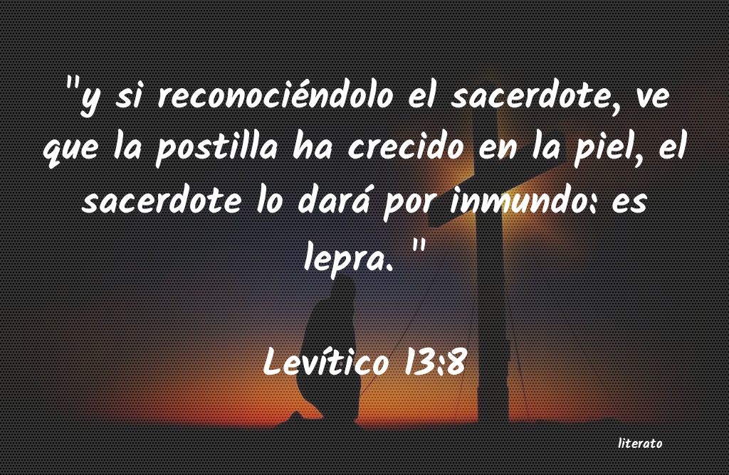La Biblia - LevÃ­tico - 13:8