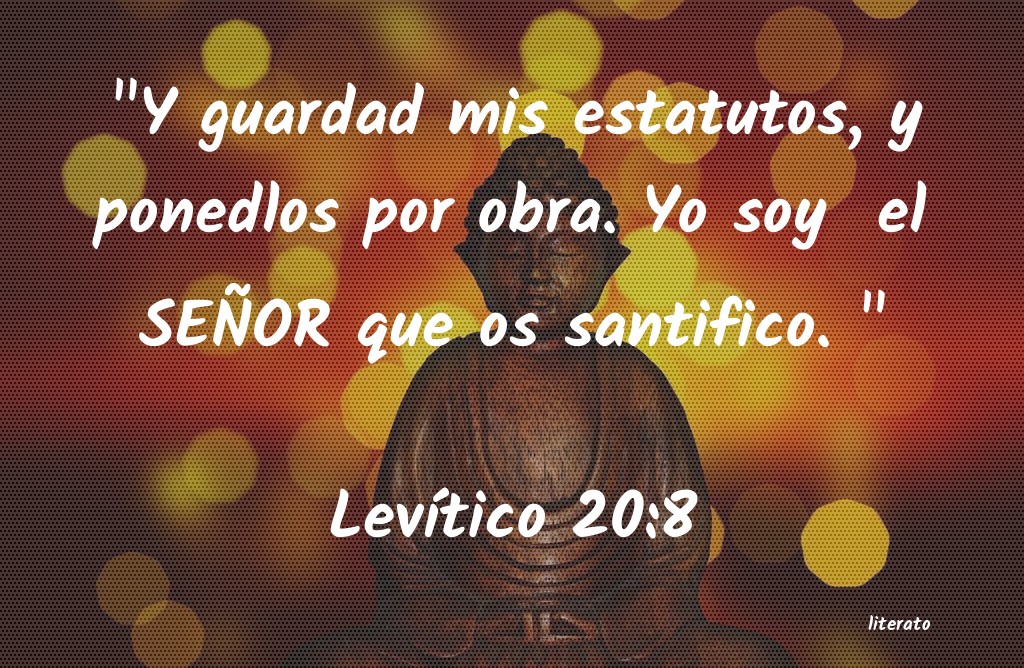 La Biblia - Levítico - 20:8