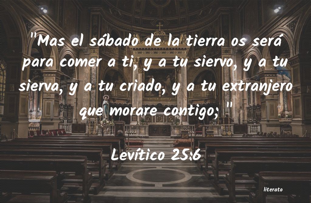 La Biblia - LevÃ­tico - 25:6