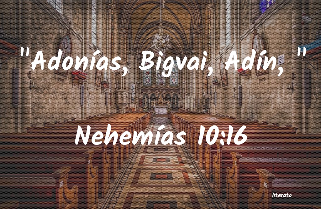 La Biblia - NehemÃ­as - 10:16