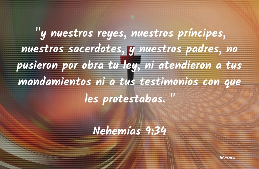La Biblia - NehemÃ­as - 9:34