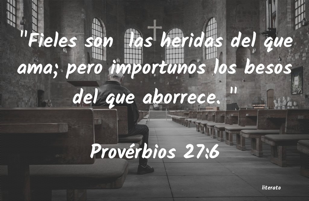 La Biblia - Provérbios - 27:6