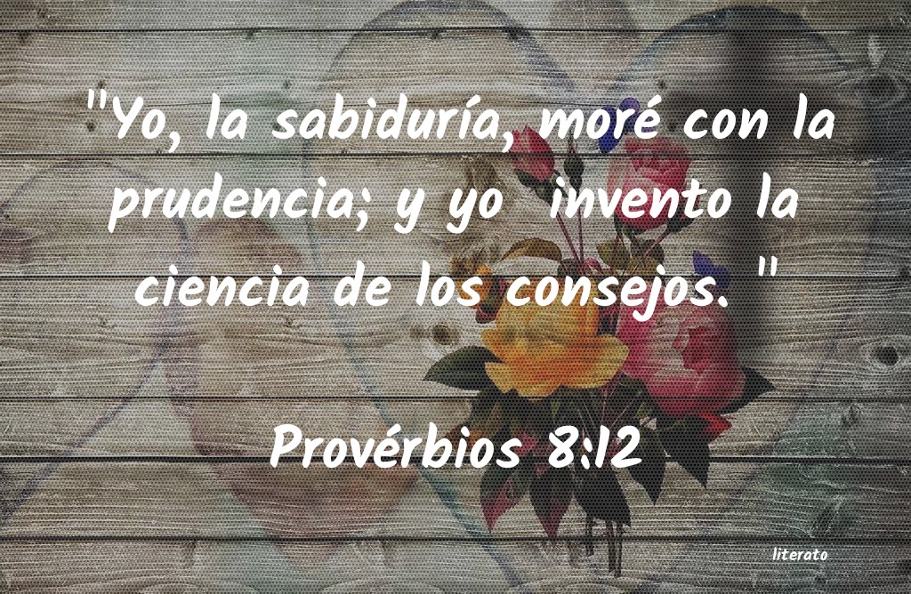 La Biblia - ProvÃ©rbios - 8:12