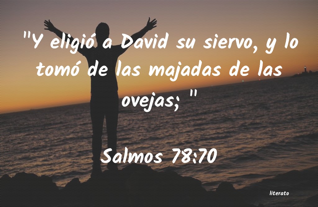 La Biblia Salmos 78 70